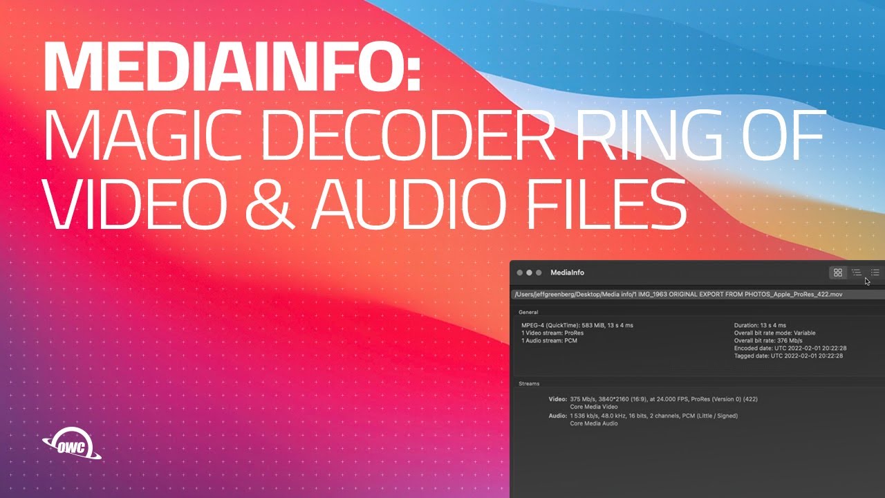 MediaInfo: Magic Decoder Ring of Video & Audio Files - YouTube