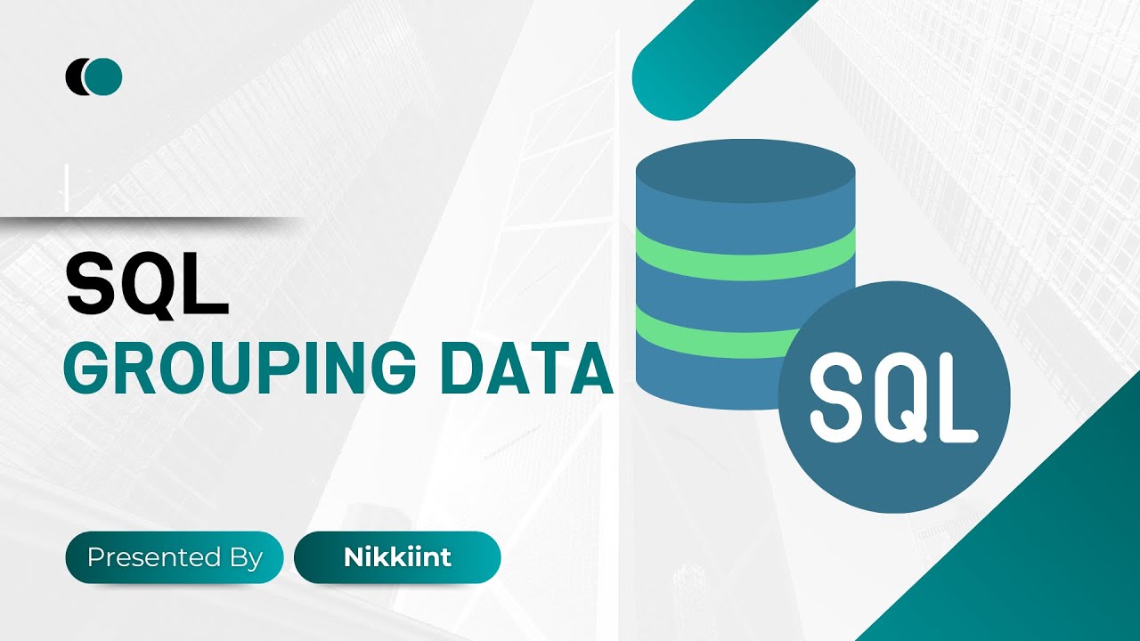Sql Grouping Data Data Aggregation Sqltutorial Database Oraclesql 4996