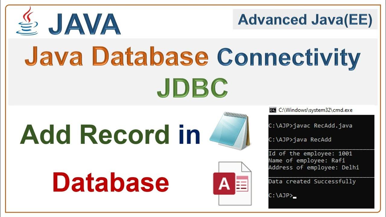 Java code in Add Record with Access Database - YouTube