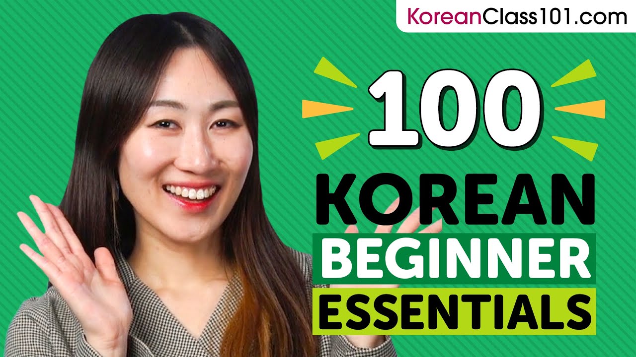 Learn Korean: 100 Beginner Korean Videos You Must Watch - YouTube