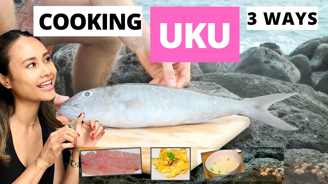 Cooking Uku 3 Ways | Hawaii Shore Fishing - YouTube