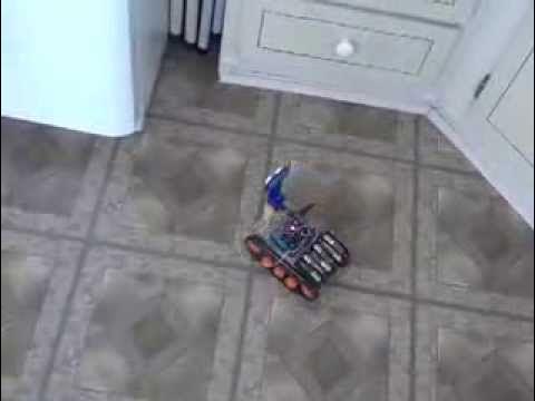 Arduino obstacle avoidance tank robot with DC motors, ping sensor, and servo - YouTube