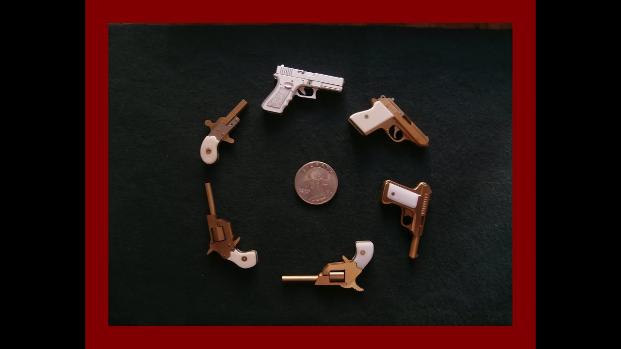 Miniature Handmade 2mm Pinfire and Rimfire Pistols - Miniature Gunsmith ...