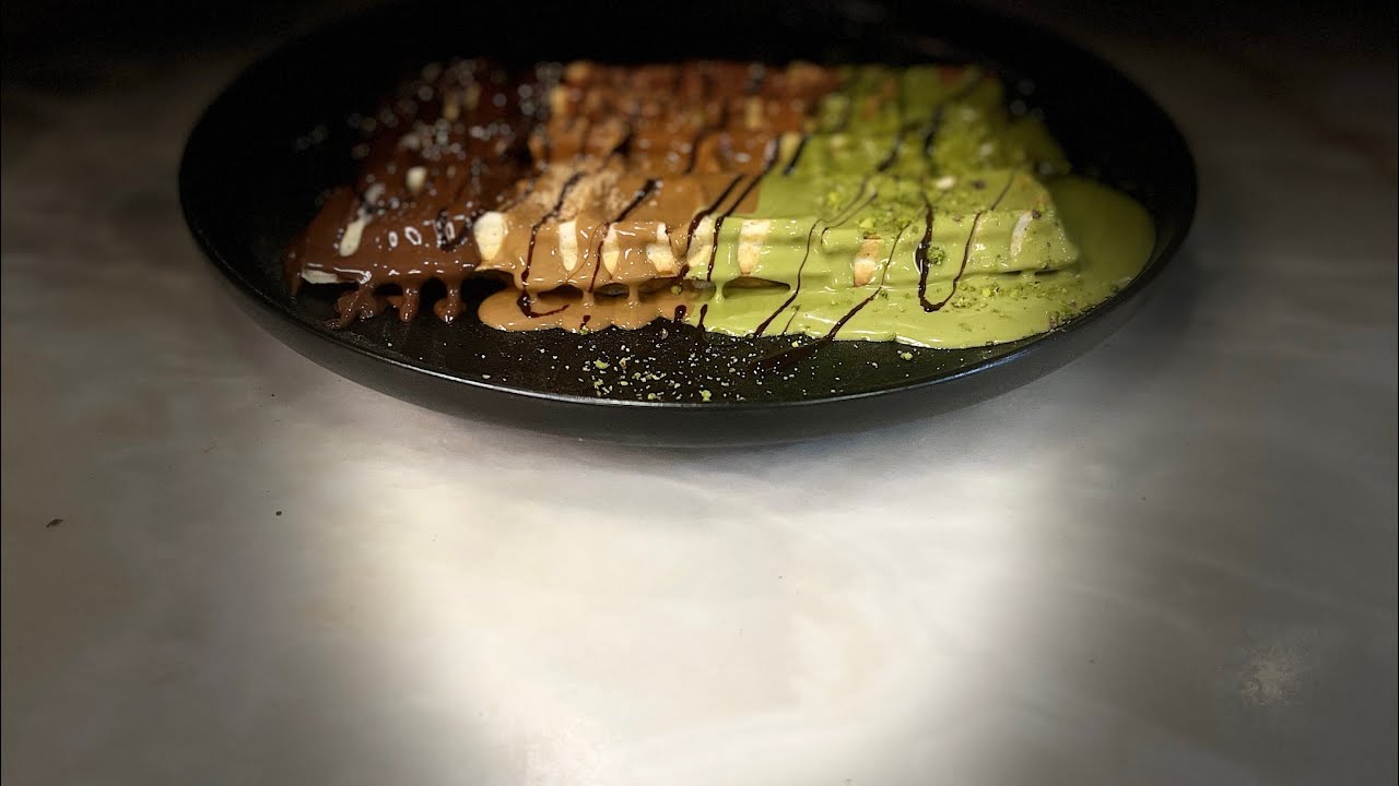 How to decorate pancakes and waffles # Mimi pancake # waffle - YouTube