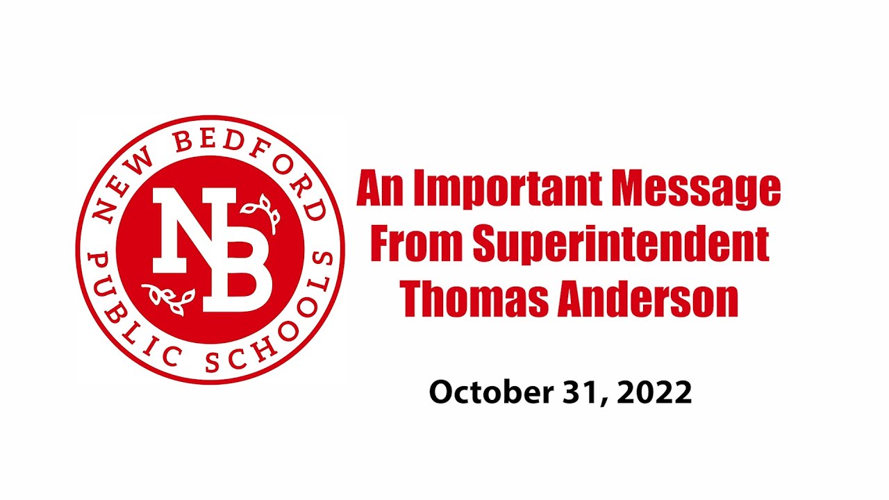 Superintendent Anderson's Update Oct 31 2022 - YouTube