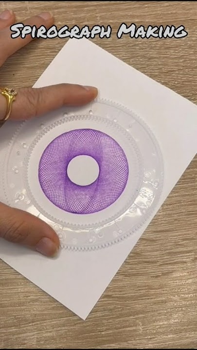 Spirograph Art Tutorial | Geometric Drawing 🌀| How to Use a Spirograph#shorts - YouTube