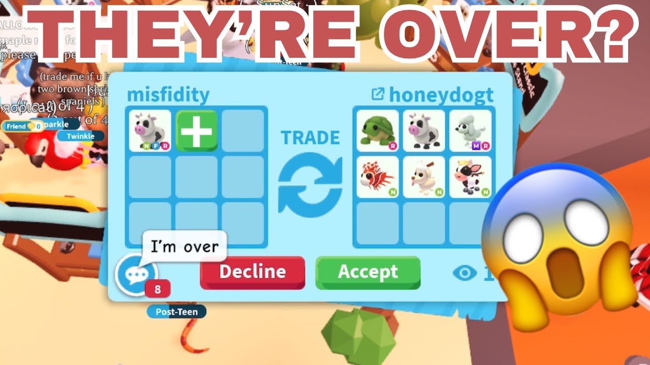 SEEING OFFERS FOR MY NEON COW IN ADOPT ME! (OCTOBER 2024) #adoptme ...