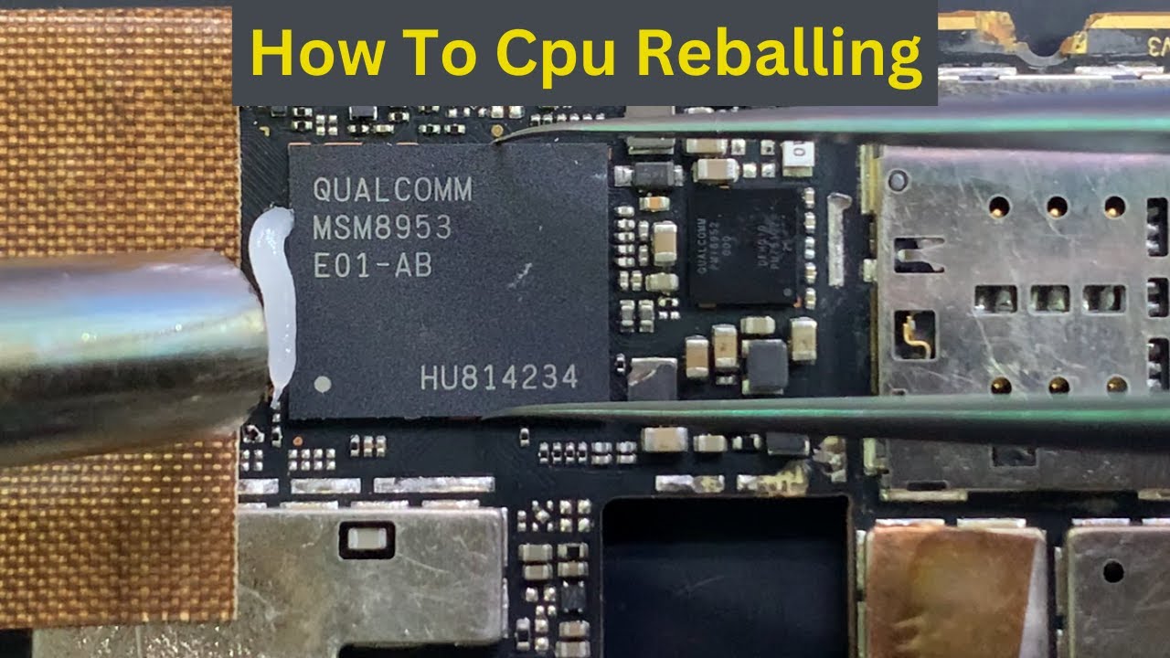 How To Reballing Cpu - YouTube