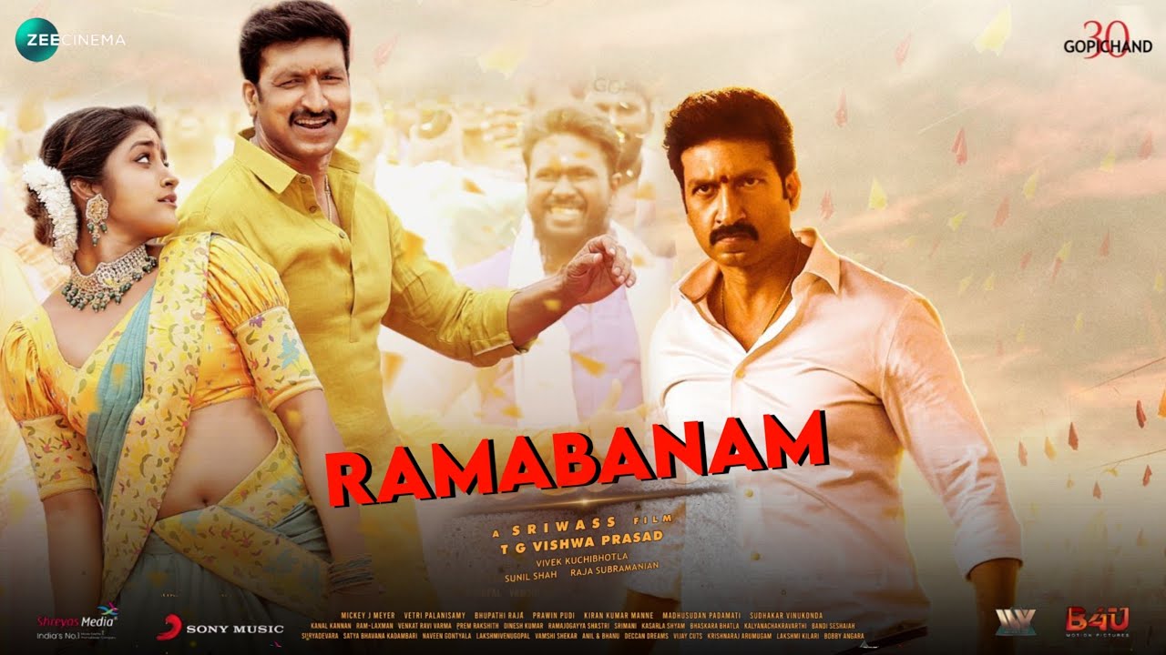 Ramabanam Full Movie Hindi Dubbed Release Update| Ramabanam Trailer Out ...
