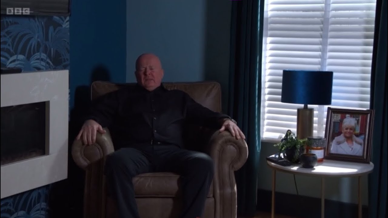 Eastenders Phil starts crying as he sits all alone in his big house ...