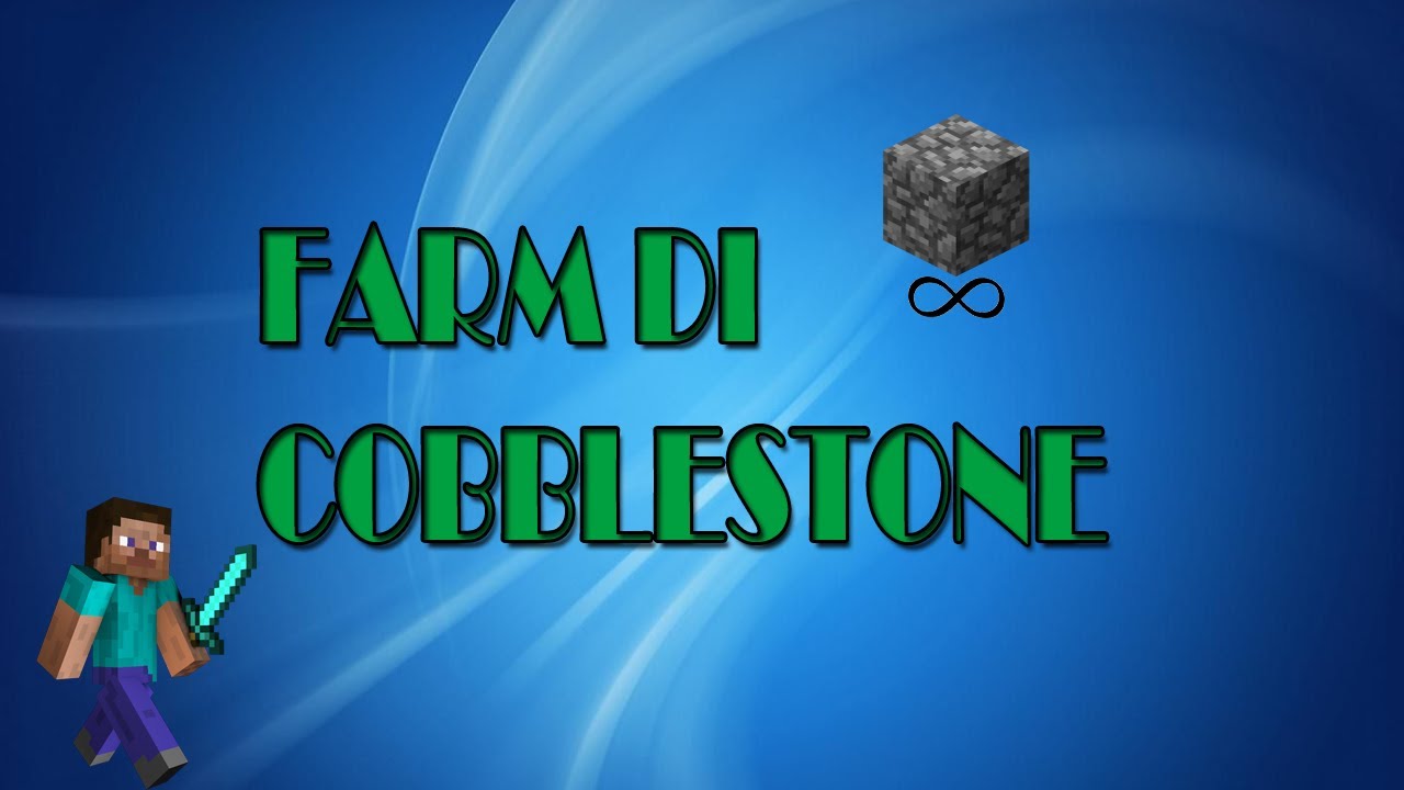 MINECRAFT: FARM di cobblestone - YouTube