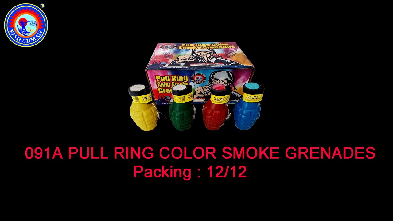 {Smoke} Assorted Smoke 091A PULL RING COLOR SMOKE GRENADES From ...