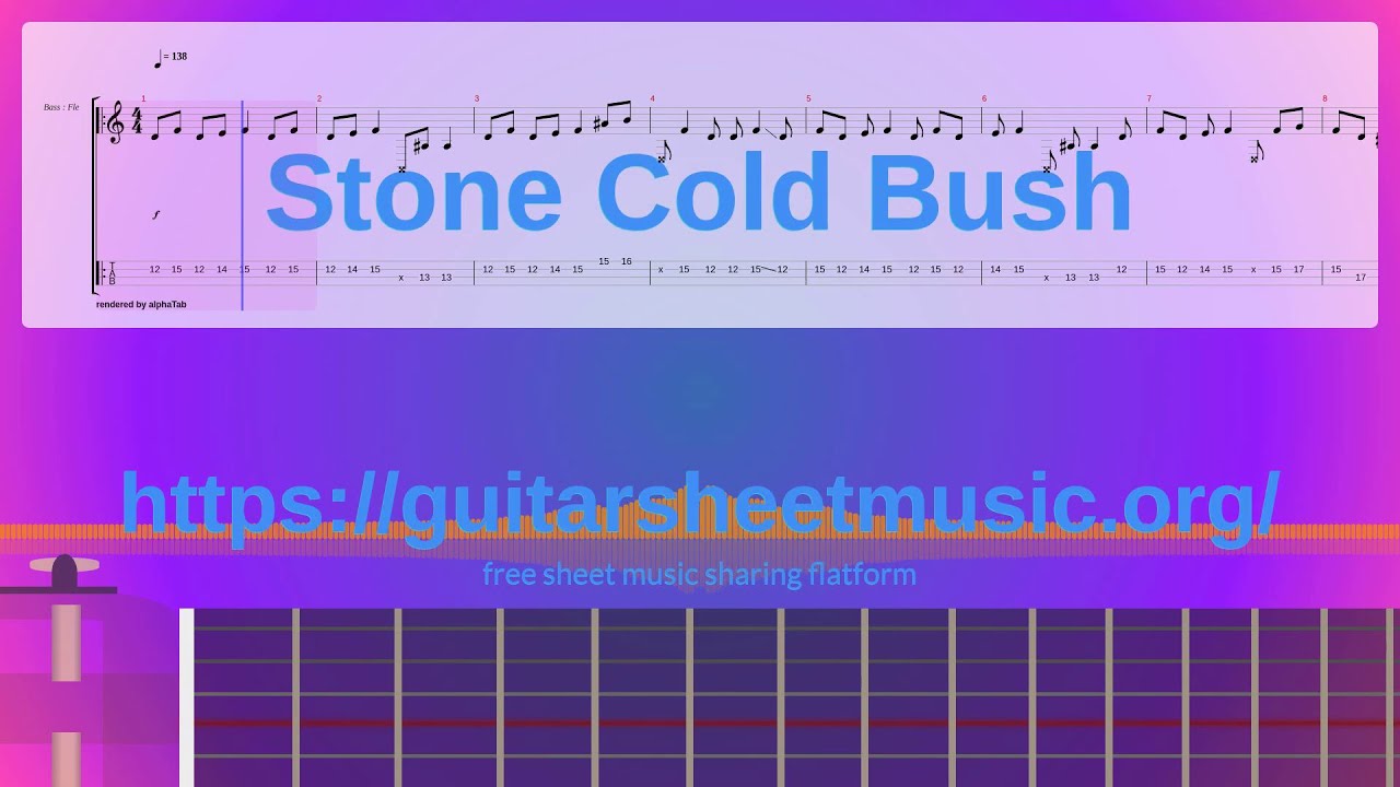 Stone Cold Bush Sheet Music Free, Synthesia Piano - YouTube