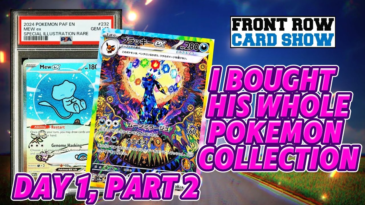 BUYING HIS ENTIRE POKEMON COLLECTION! FRONT ROW CARD SHOW Pokemon ...