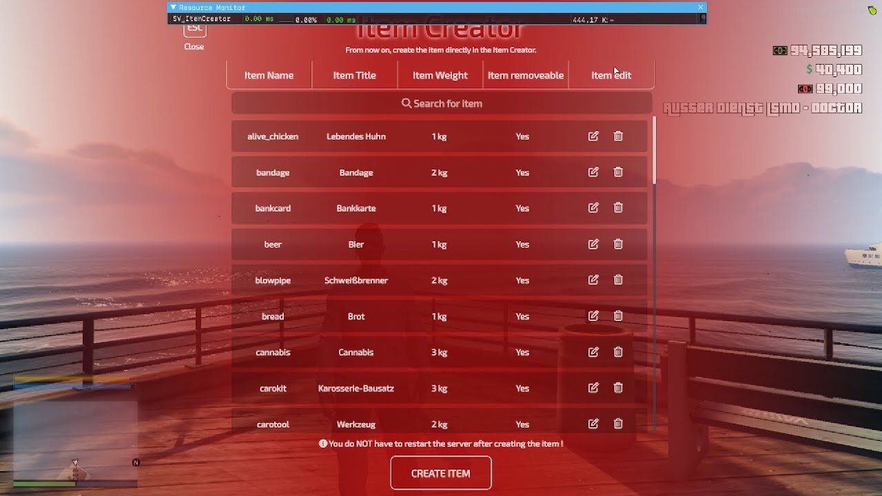 FiveM Item Creator - S.V Development - YouTube