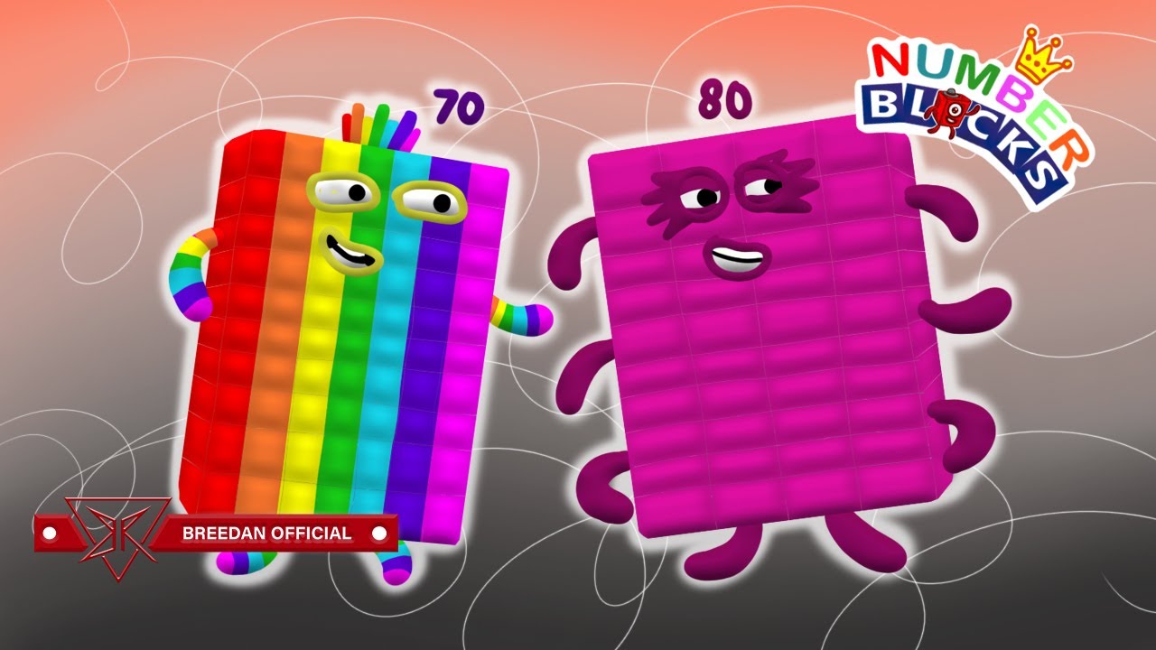 Numberblocks 100 60 70 80 90 5 New Numberblocks