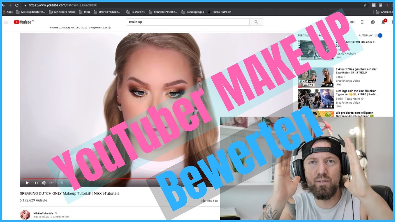 SPEAKING DUTCH ONLY Makeup Tutorial! | NikkieTutorials | Ich bewerte Make up von YouTubern - YouTube