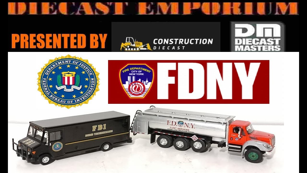 Greenlight FBI Stepvan & FDNY Tanker Truck Unboxing & Review - YouTube