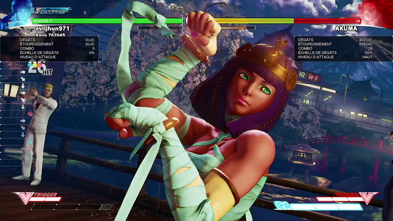 STREET FIGHTER V first Menat loop - YouTube