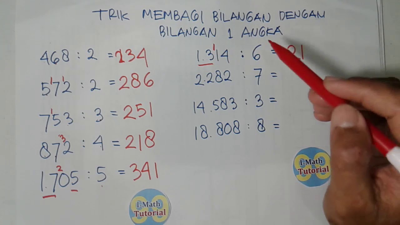 Super Trik, Cara Cepat Dan Mudah Membagi Billangan Besar Dengan ...
