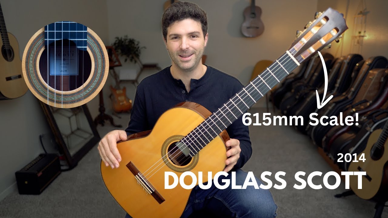 Douglass Scott 2014 615mm Scale Classical Guitar Review and Demo ...