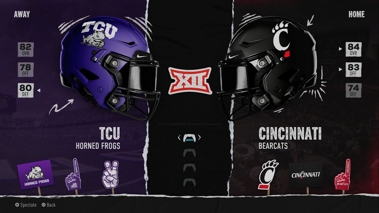 TCU Horned Frogs at Cincinnati Bearcats - YouTube