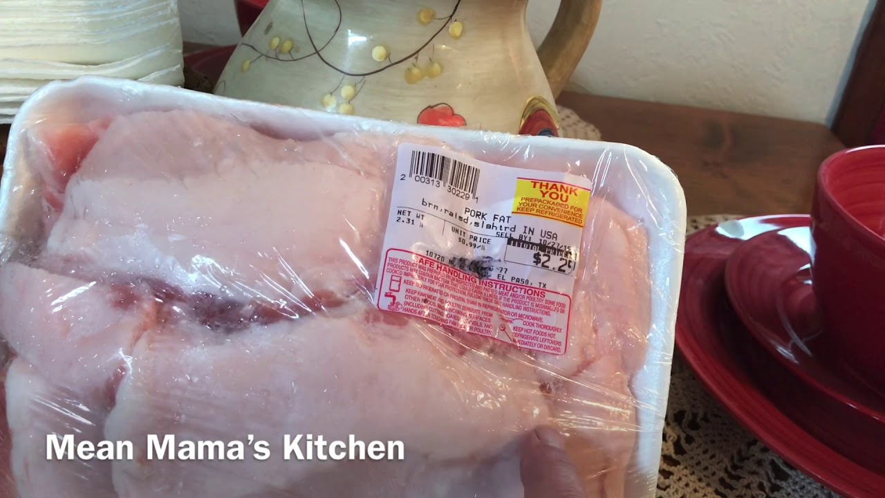 SALT PORK, FAT BACK? - YouTube
