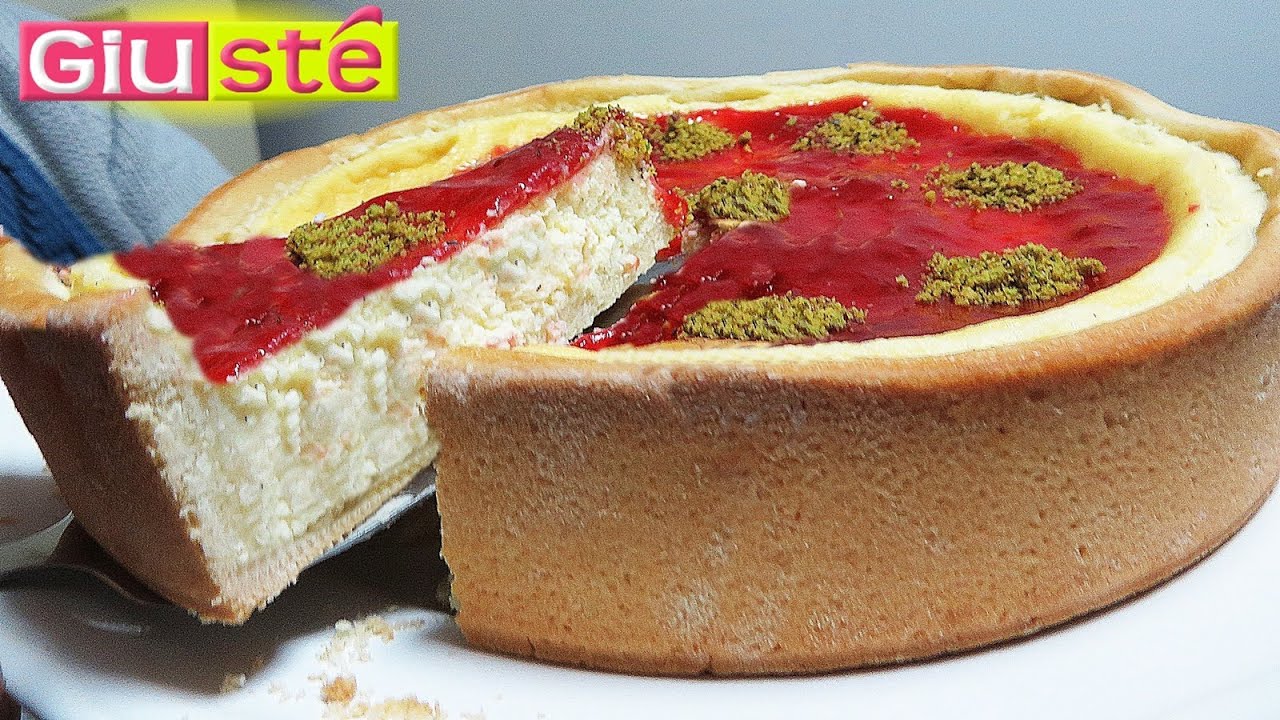 Cheesecake avec de la pâte sablée - YouTube