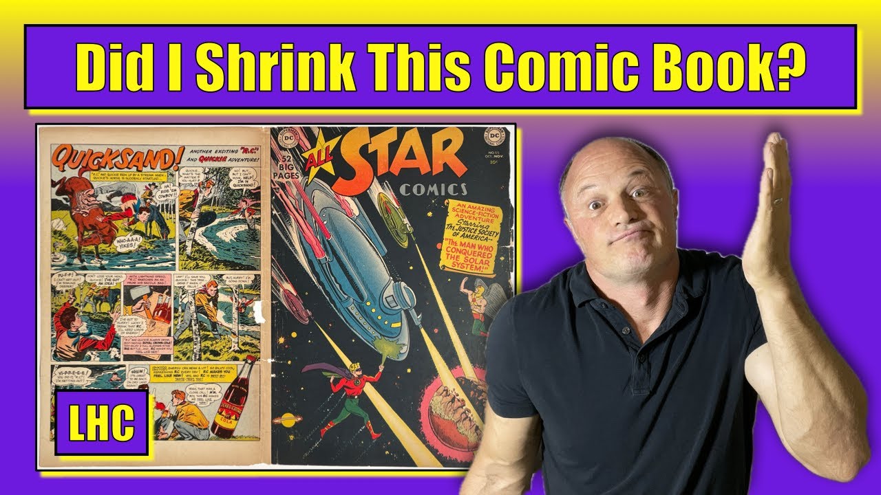 Does Wet Cleaning Shrink Comic Book Pages?! - YouTube