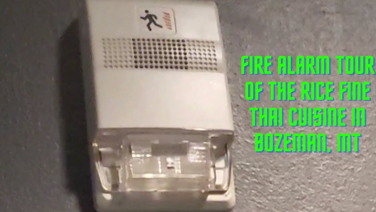 Fire Alarm Tour Of The Rice Fine Thai Cuisine In Bozeman, MT - YouTube