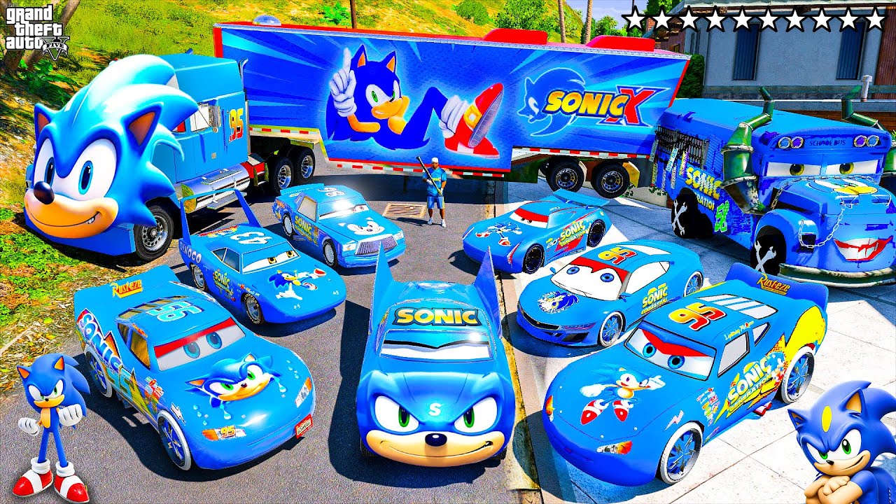 GTA 5 - Stealing SONIC SUPER CARS with Franklin! (Real Life Cars #255 ...