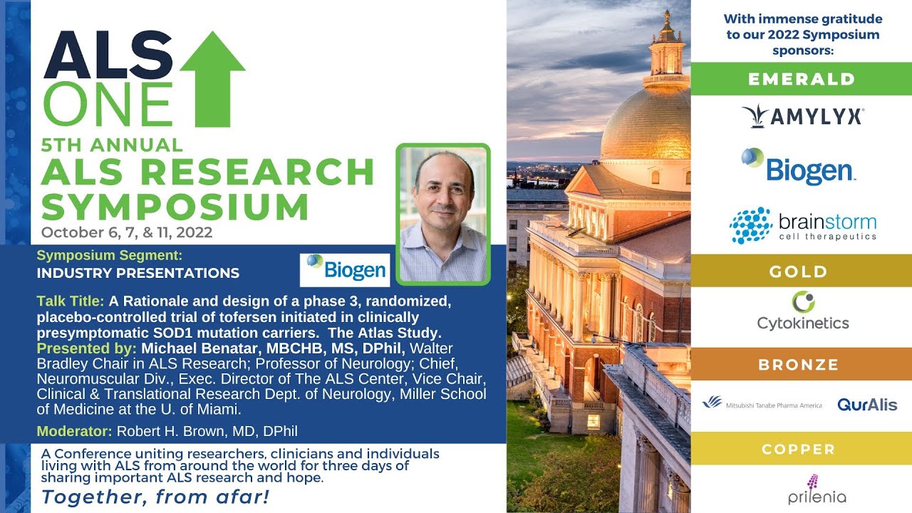 2022 Annual ALS ONE Research Symposium: Dr. Michael Benatar for Biogen ...