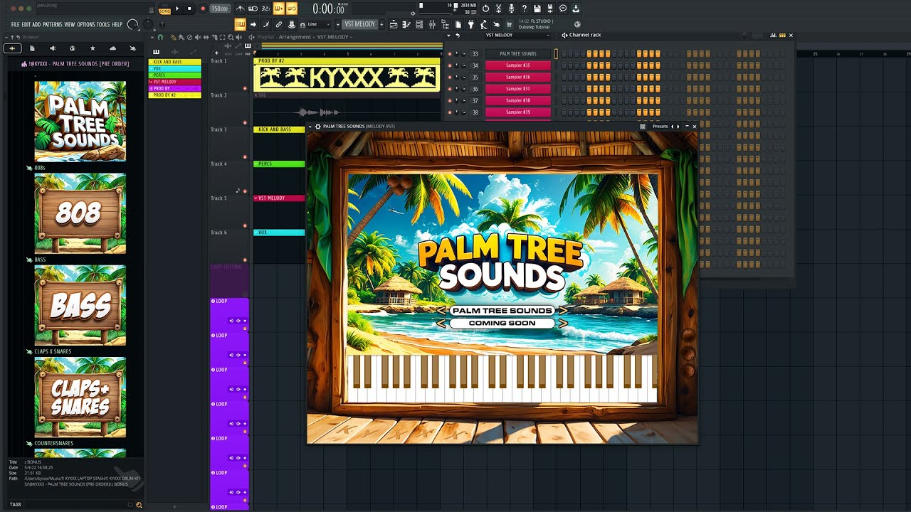 Making beats using PALM TREE SOUNDS 🌴 - YouTube