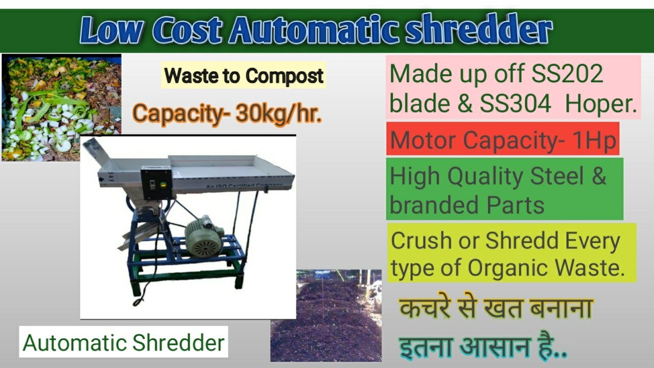 Low Cost Automatic Shredder - YouTube