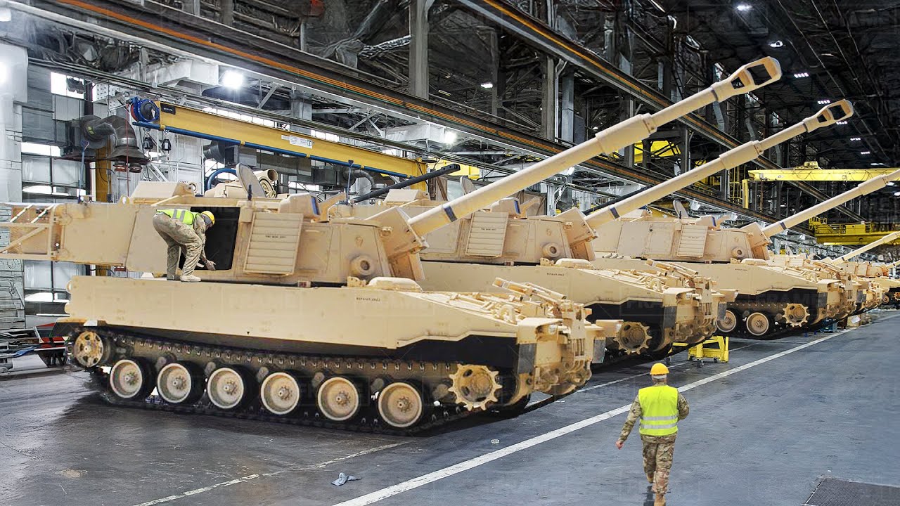 Inside Giant Factory Rebuilding US Most Feared Howitzer - YouTube