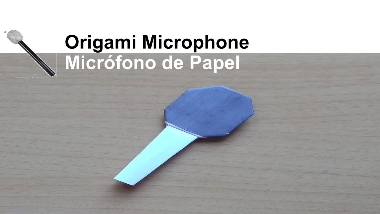 How to Make an Origami Paper Microphone to Sing Elvis Presley songs ...