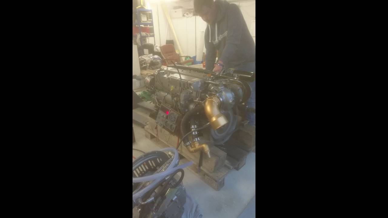 Yanmar 440 hp marine engine - YouTube