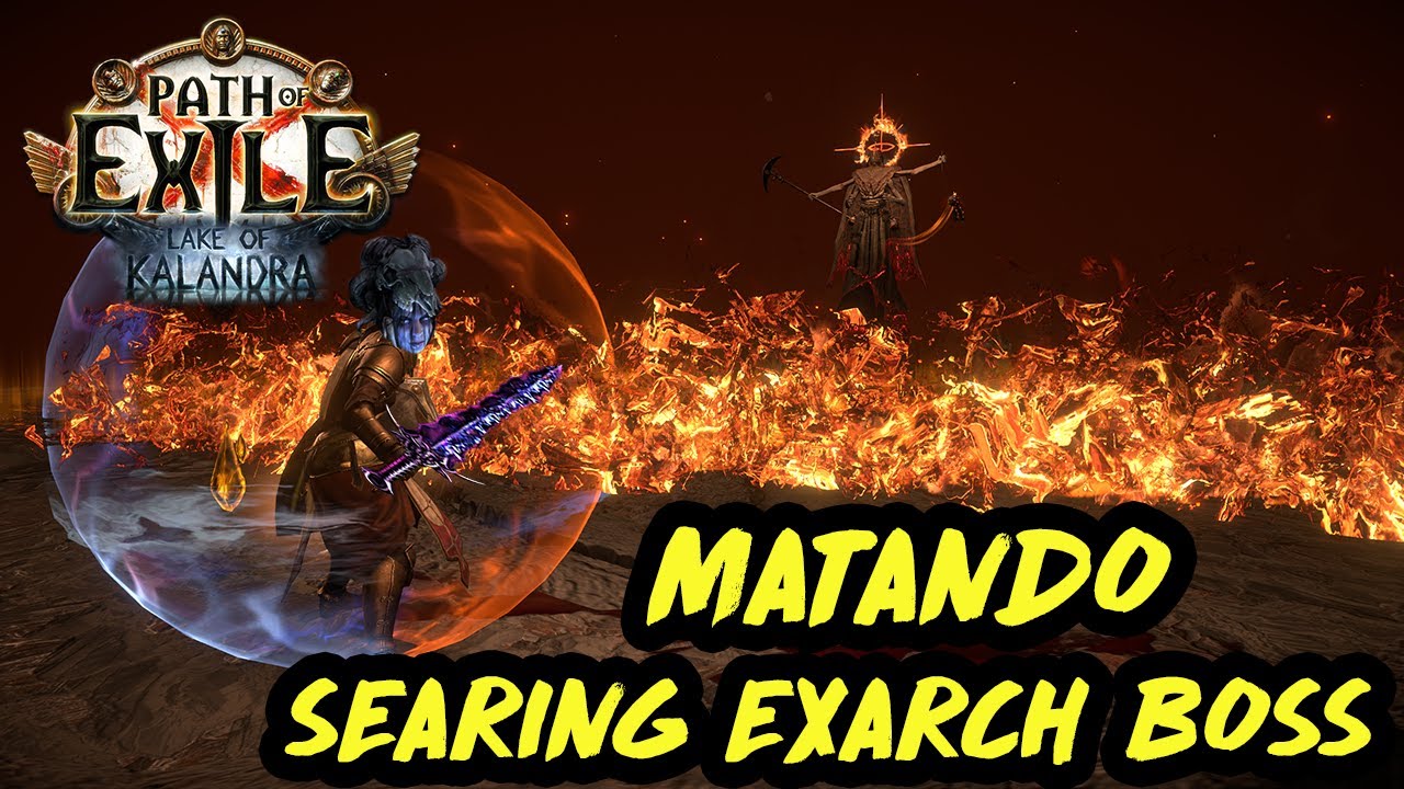 Path Of exile - Searing Exarch Boss [PoE 3.19] - YouTube