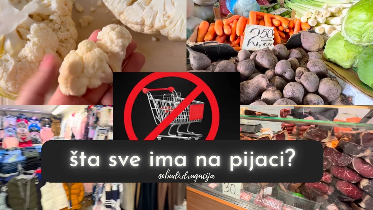 Idemo na pijacu da vidimo robu i cijene , danas je bojkot visokim ...