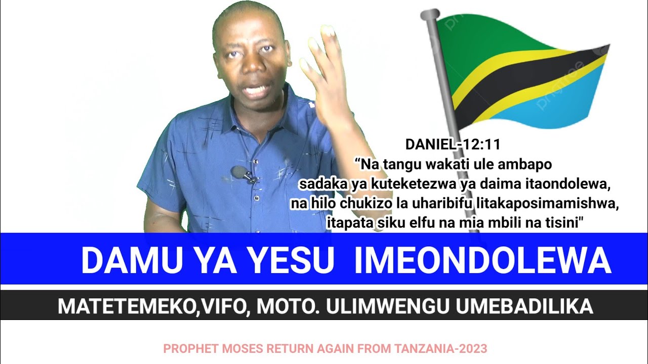 DAMU YA YESU IMESHAONDOLEWA, MUSA AMESIMAMA/prophet moses return again ...