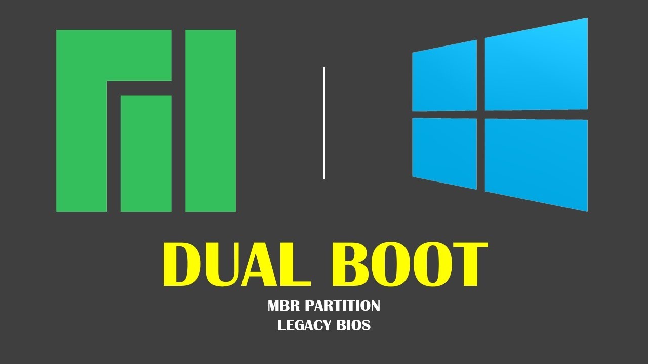 Dual Boot Windows 10 & Manjaro 20 - Legacy BIOS - YouTube