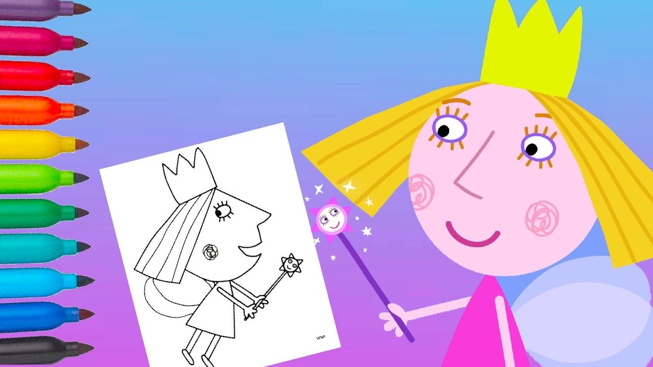 Ben and Hollys Little Kingdom Episode | Coloring Princess Holly - YouTube