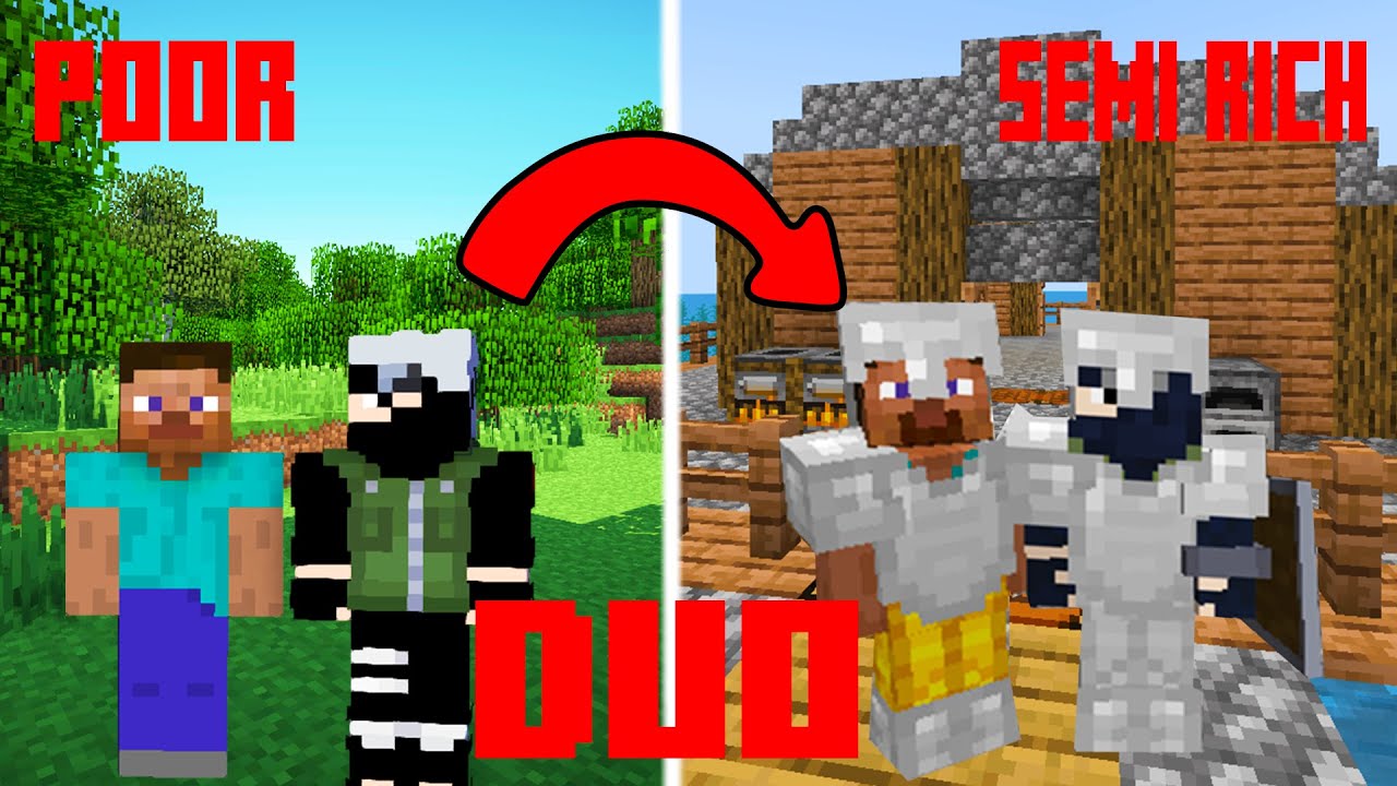 We Will Survive In 1x1 BORDER In Minecraft Duo (Hindi) - YouTube