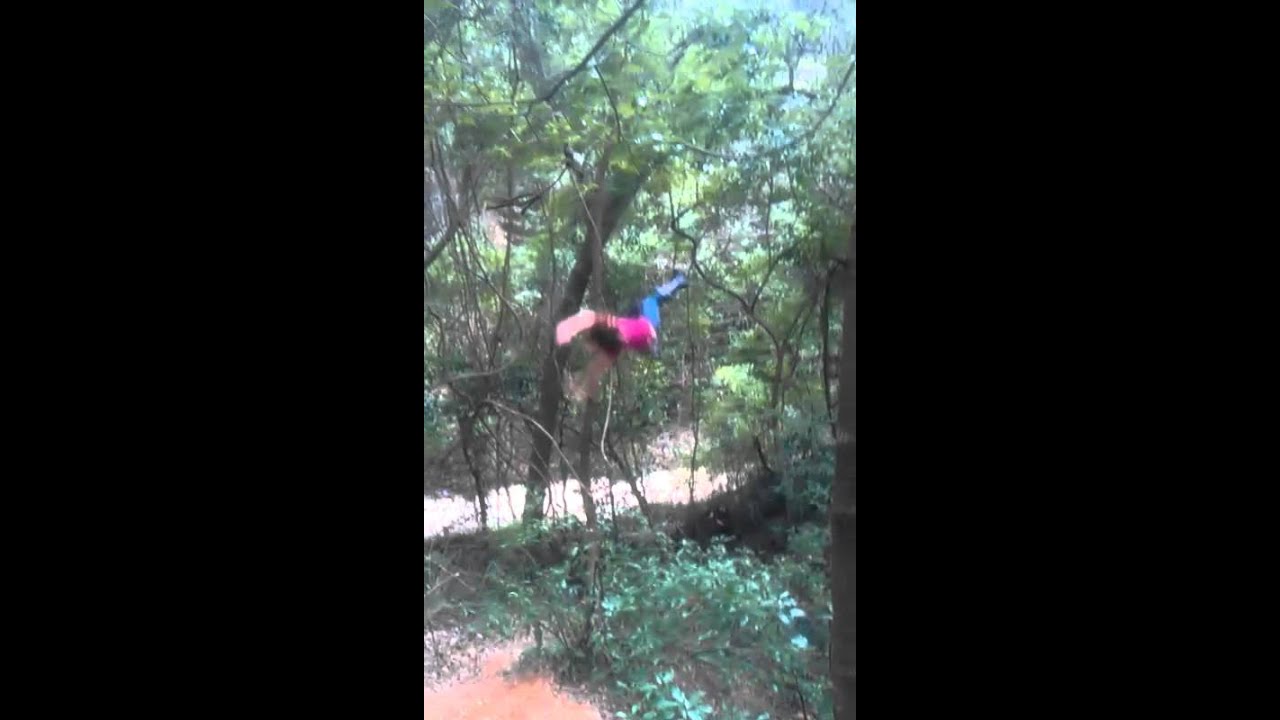 Girl Falling Off Rope Swing - YouTube