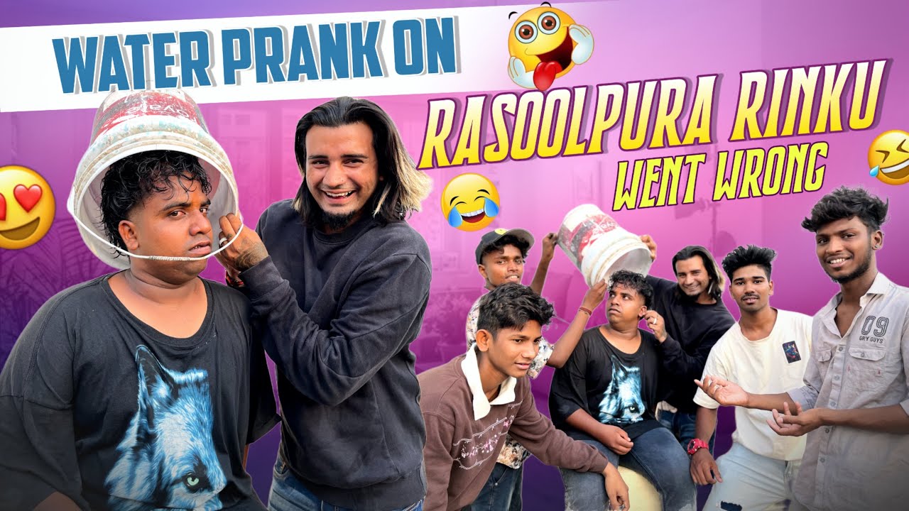water prank on Rasoolpura rinku // gouravraj - YouTube