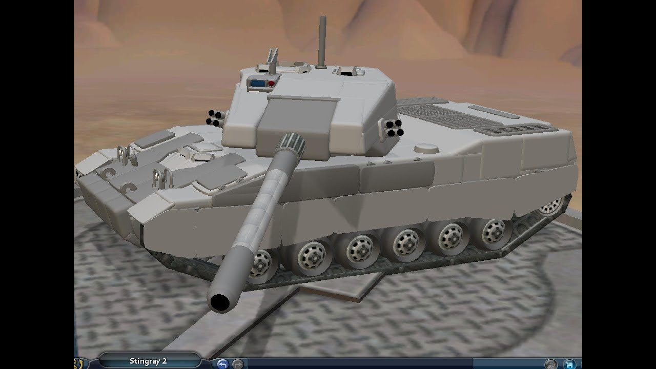 Stingray 2 light tank Spore model display - YouTube