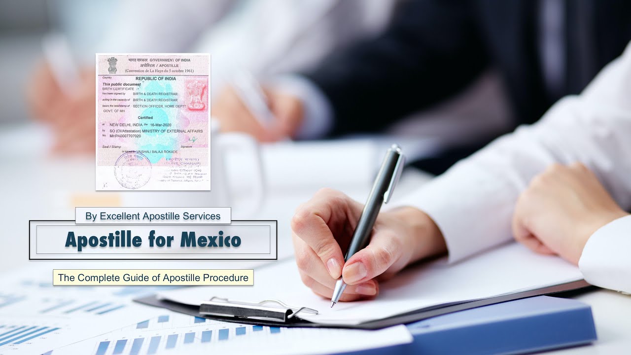 Certificate Apostille Procedure For Mexico In India Youtube
