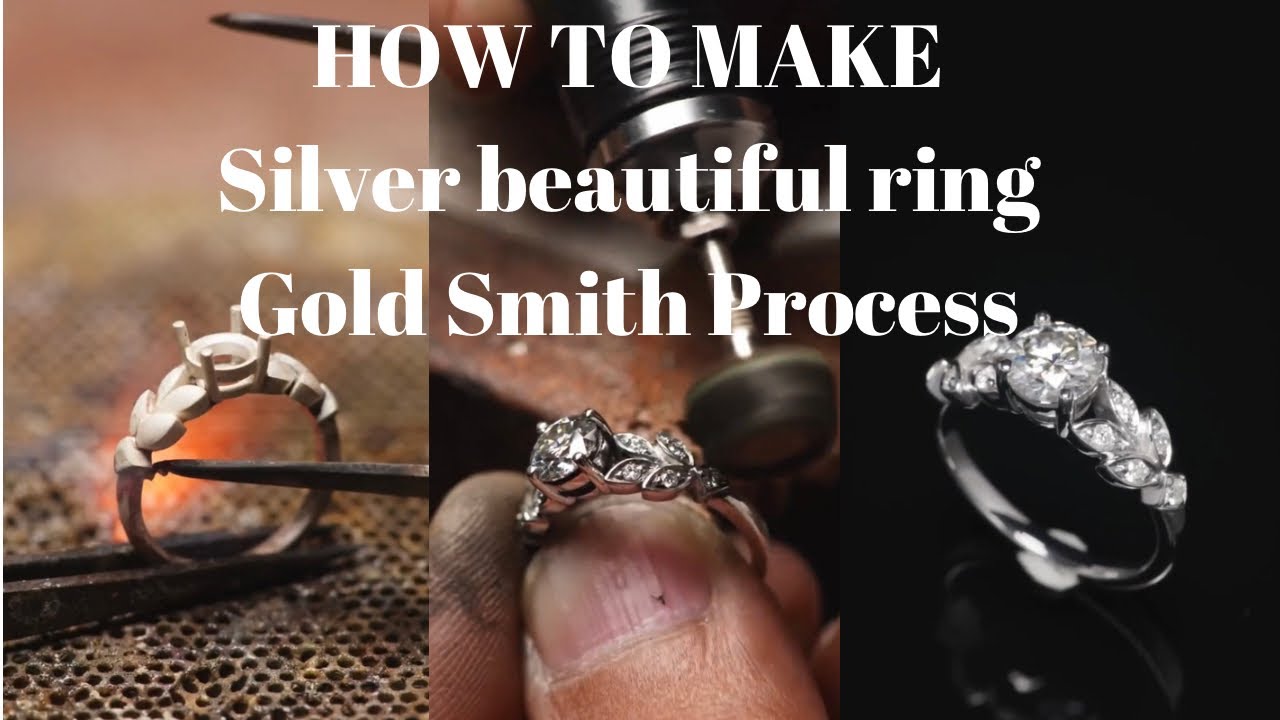 The beauty of silver ring making | Handmade silver ring. - YouTube