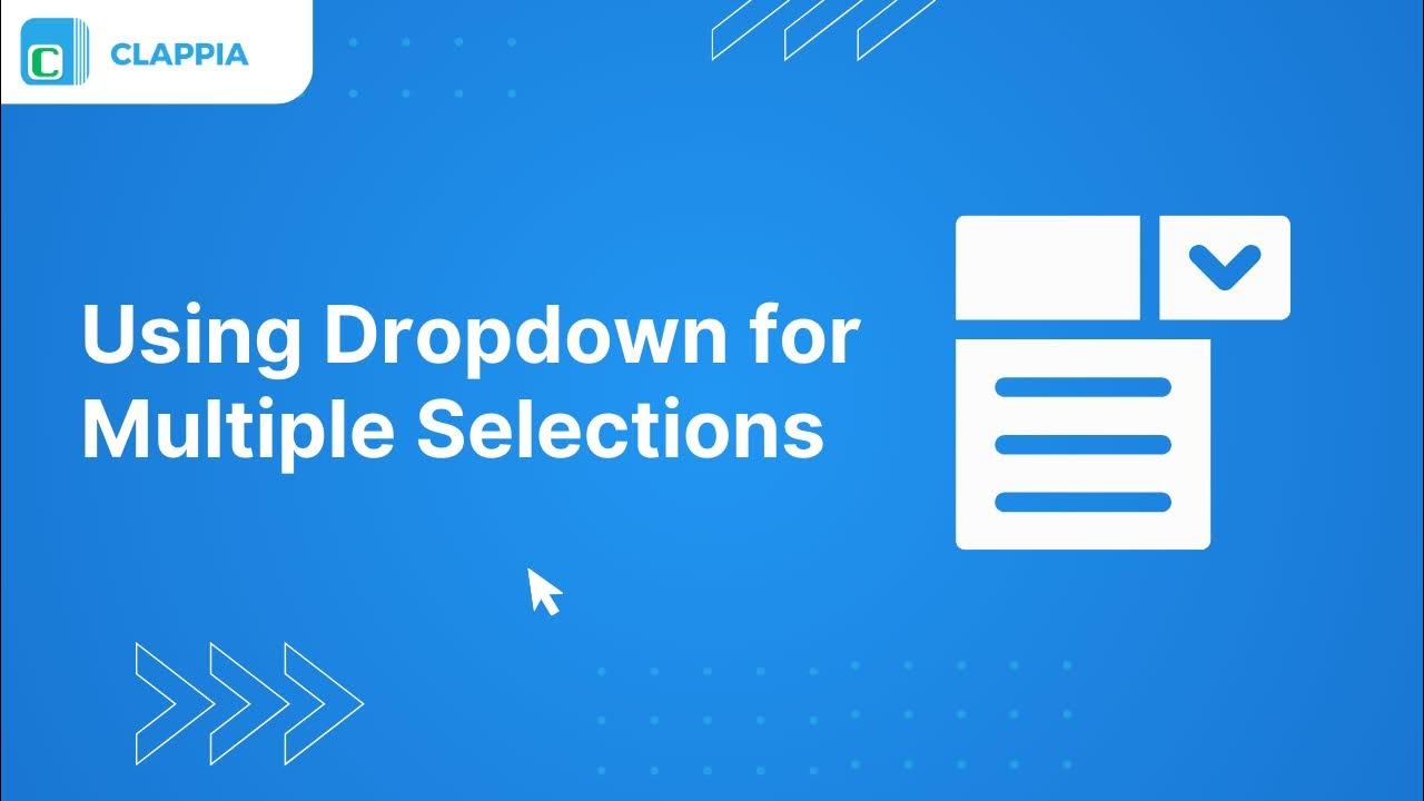 Drop-downs with Multiple Selections⢸ Clappia App Building⢸ No-Code Low ...
