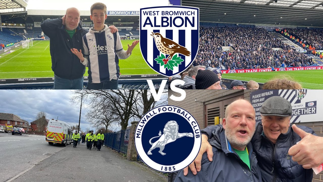 WBA VS MILLWALL (VLOG) *BAGGIES HELD AT HAWTHORNS, AS MILLWALL SHOW ...